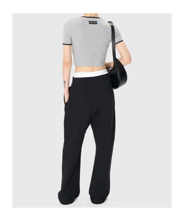 MARINE SERRE Crescent Moon Embroidered Track Pants