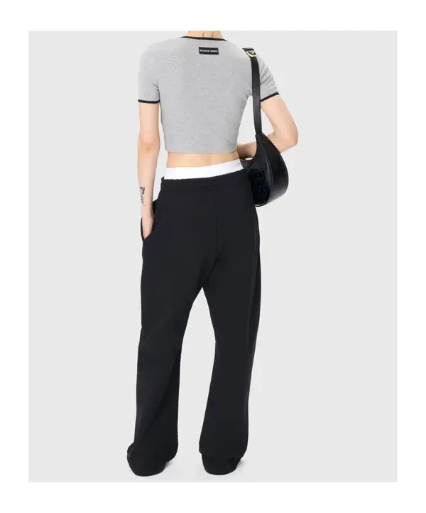 MARINE SERRE Crescent Moon Embroidered Track Pants