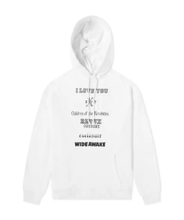 Raf Simons Chest-print Hooded Sweatshirt