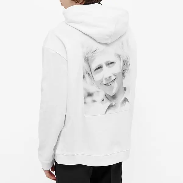 Raf Simons Chest-print Hooded Sweatshirt