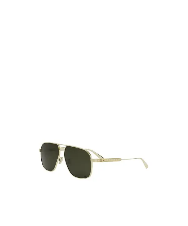 Dior Aviator Frame Sunglasses - Gold/green