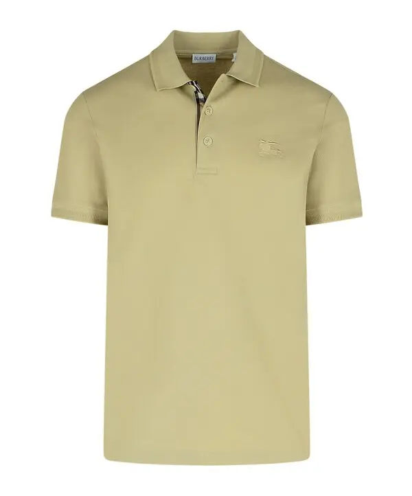 Burberry Logo Embroidered Short Sleeved Polo Shirt