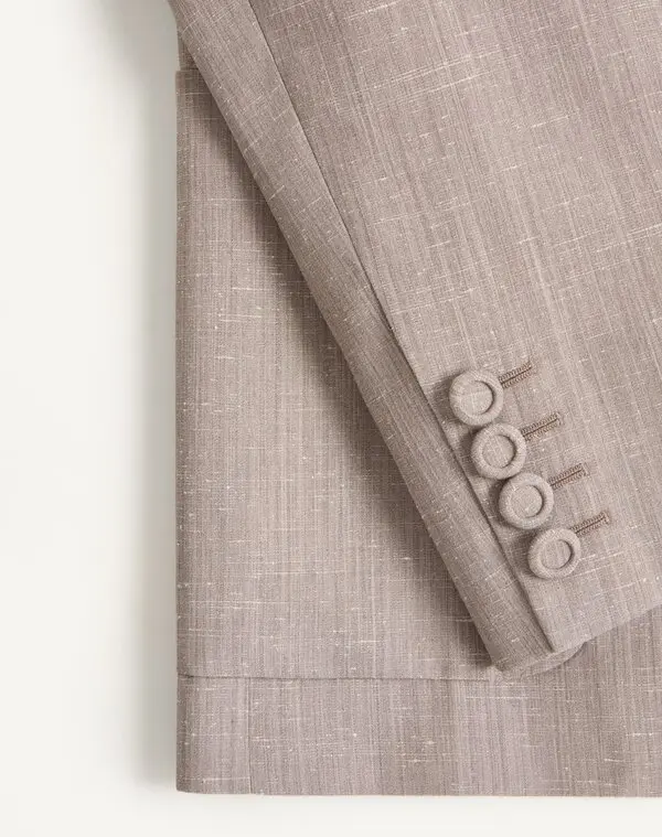 Valentino Garavani Single-breasted Jacket In Boutonné Wool