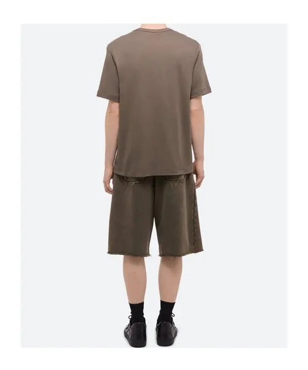 Helmut Lang Embroidered-logo T-shirt - Olive