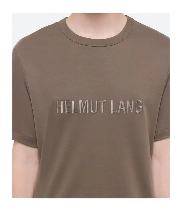 Helmut Lang Embroidered-logo T-shirt - Olive