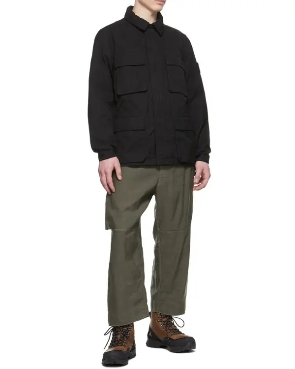 Stone Island Logo Patch Zipped Field Jacket
