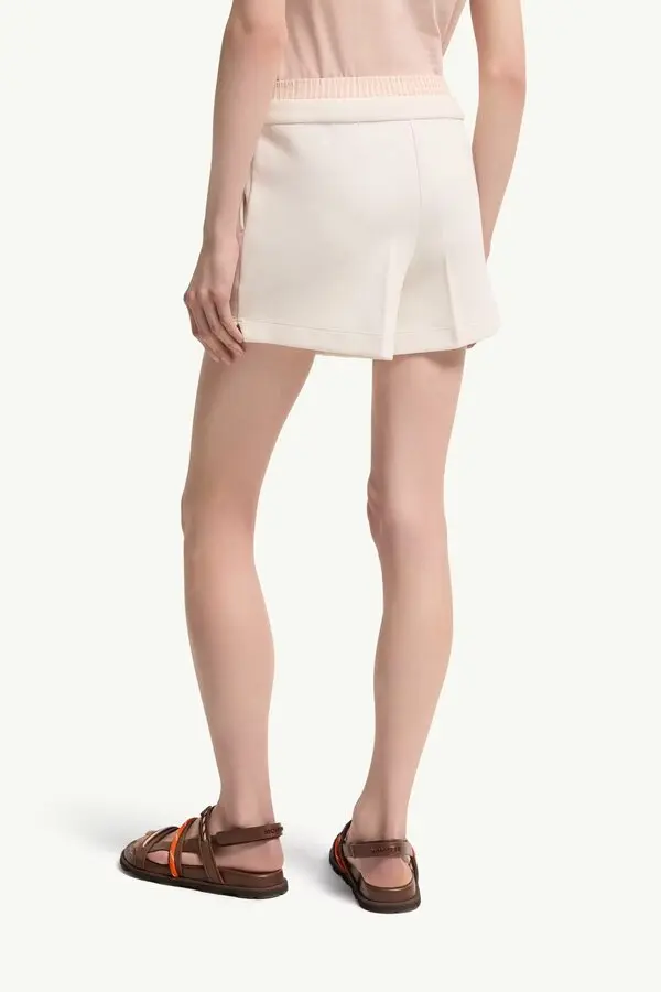 Moncler Layered-effect Vichy Cotton Blend Shorts