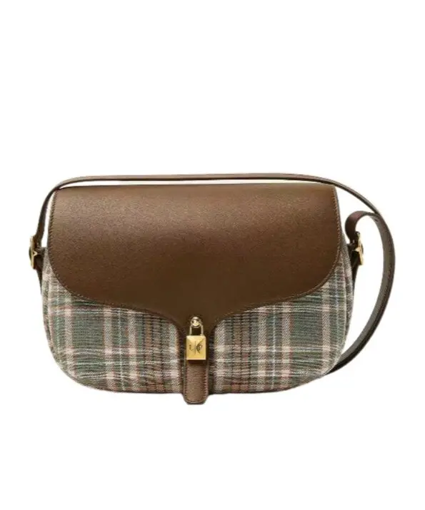 Loro Piana Linn Check Shoulder Bag