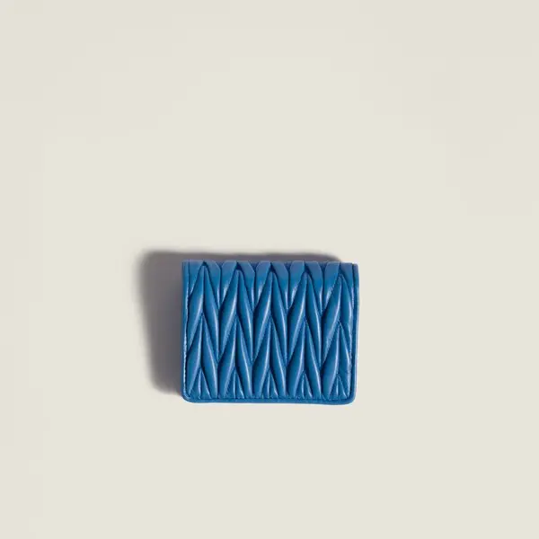 Miu Miu Small Matelassé Nappa Leather Wallet