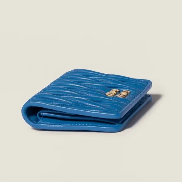 Miu Miu Small Matelassé Nappa Leather Wallet