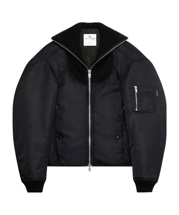 COURREGES Cocoon Bomber Jacket - Black