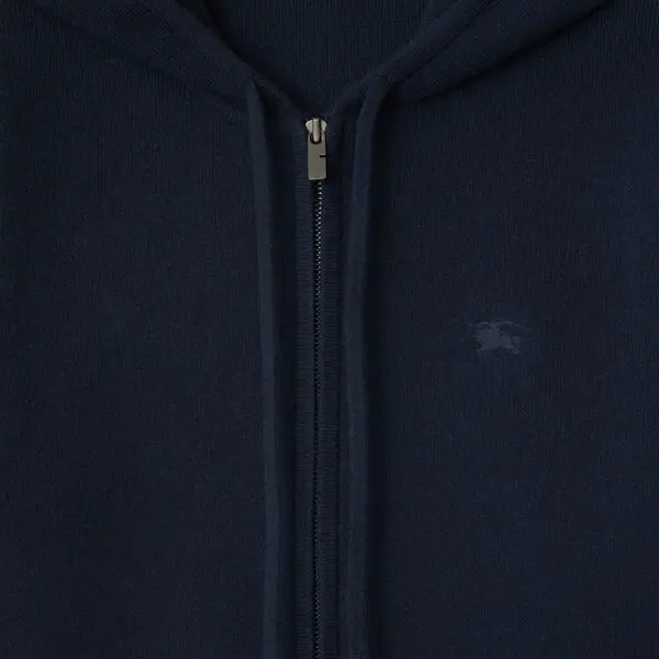 Burberry Ekd Embroidered Zip-up Hoodie