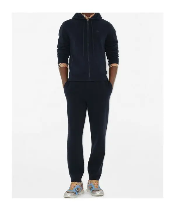 Burberry Ekd Embroidered Zip-up Hoodie