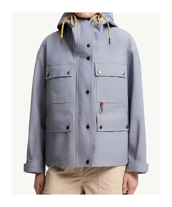 Moncler Beziers Chambray Field Jacket - Powder Blue