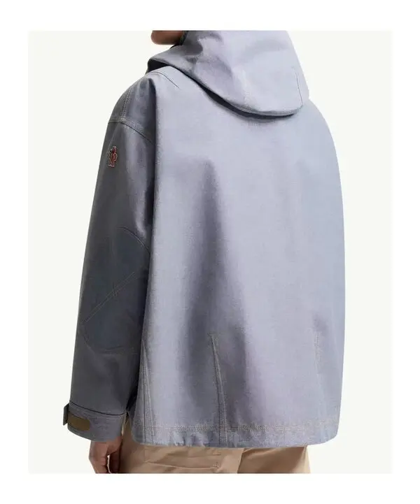 Moncler Beziers Chambray Field Jacket - Powder Blue