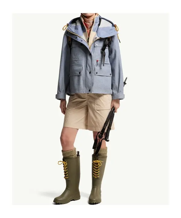 Moncler Beziers Chambray Field Jacket - Powder Blue