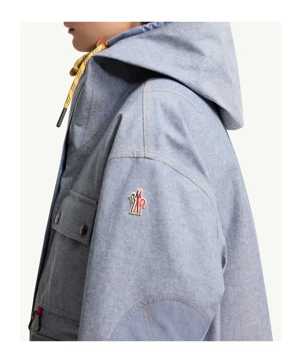 Moncler Beziers Chambray Field Jacket - Powder Blue