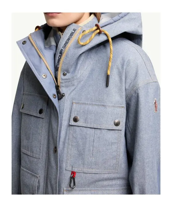 Moncler Beziers Chambray Field Jacket - Powder Blue