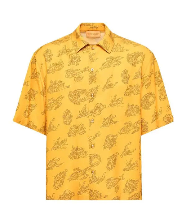 Moncler Space Monduck Short Sleeve Shirt - Yellow