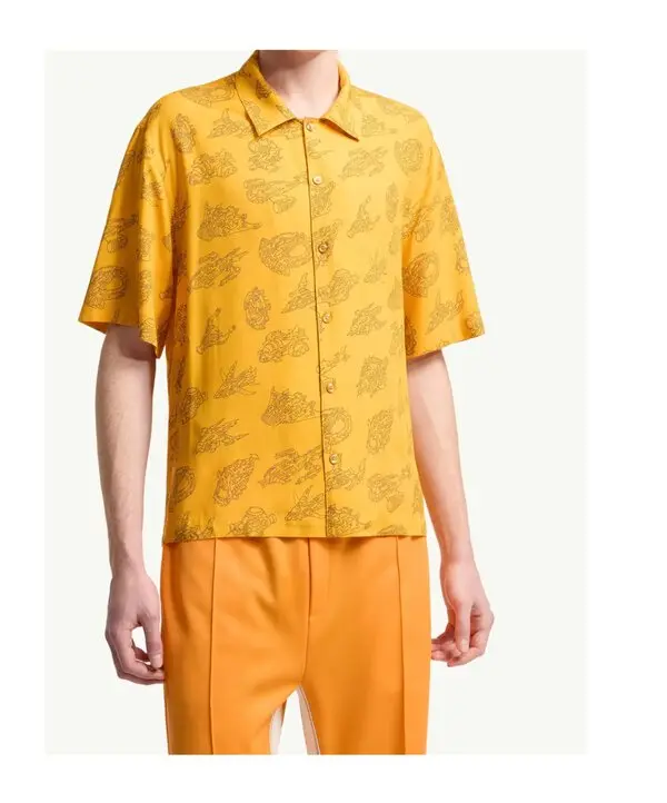 Moncler Space Monduck Short Sleeve Shirt - Yellow