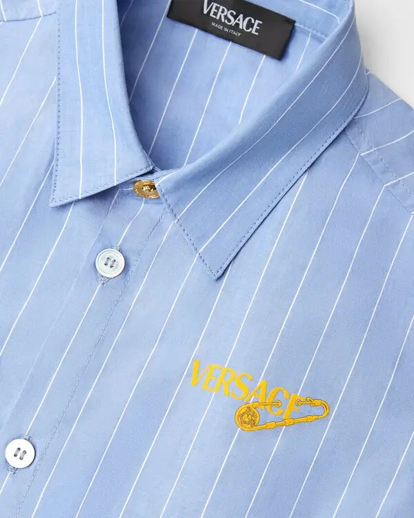 Versace Striped Long Sleeve Shirt