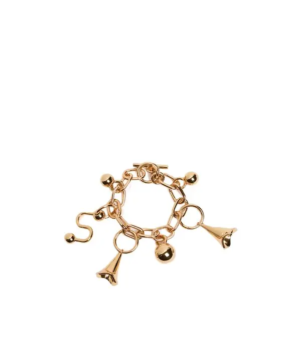 Sportmax Geometric Pendant Bracelet - Golden