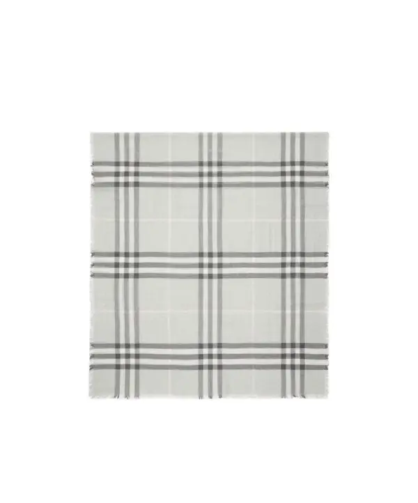 Burberry Wide Check Frayed-edge Scarf