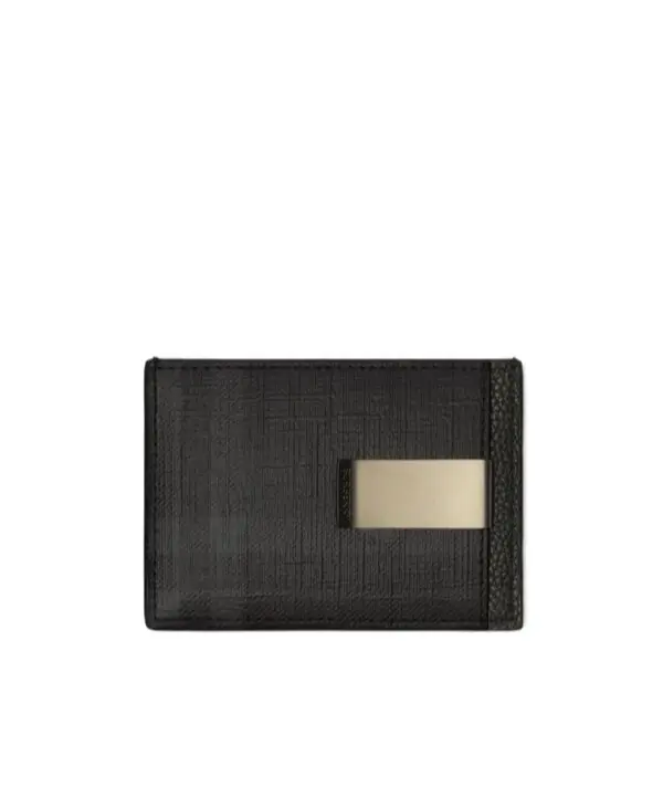 Burberry City Check Clip Card Case