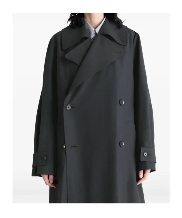 LEMAIRE Double-breasted Belted Trench Coat