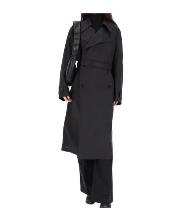 LEMAIRE Double-breasted Belted Trench Coat