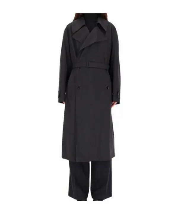 LEMAIRE Double-breasted Belted Trench Coat