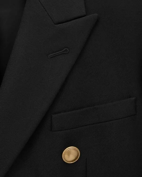 Saint Laurent Double-breasted Long-sleeved Jacket