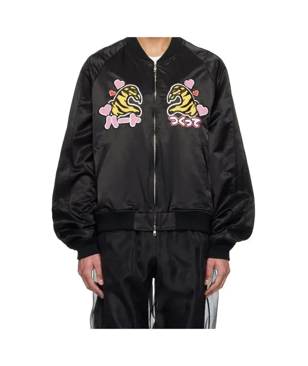 DOUBLET Bomber Jacket With Graphic Patches