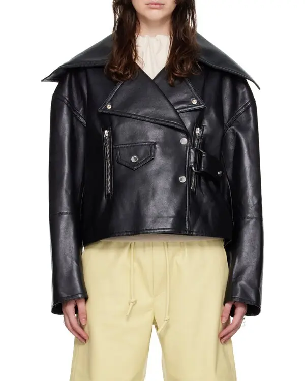 Nanushka Leather Biker Jacket