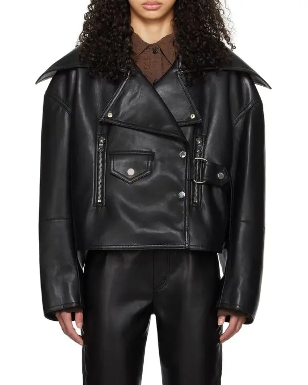 Nanushka Leather Biker Jacket