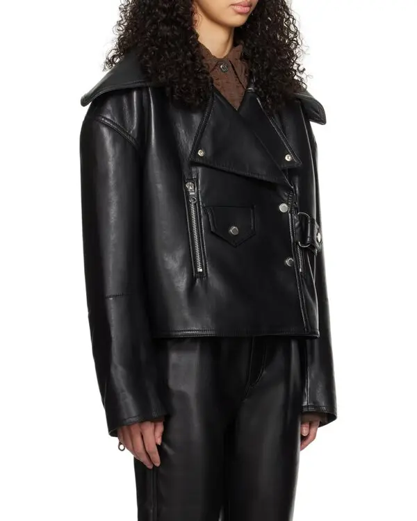 Nanushka Leather Biker Jacket