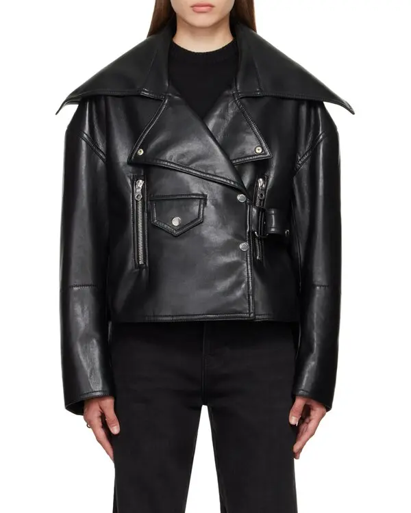 Nanushka Leather Biker Jacket