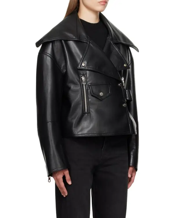 Nanushka Leather Biker Jacket