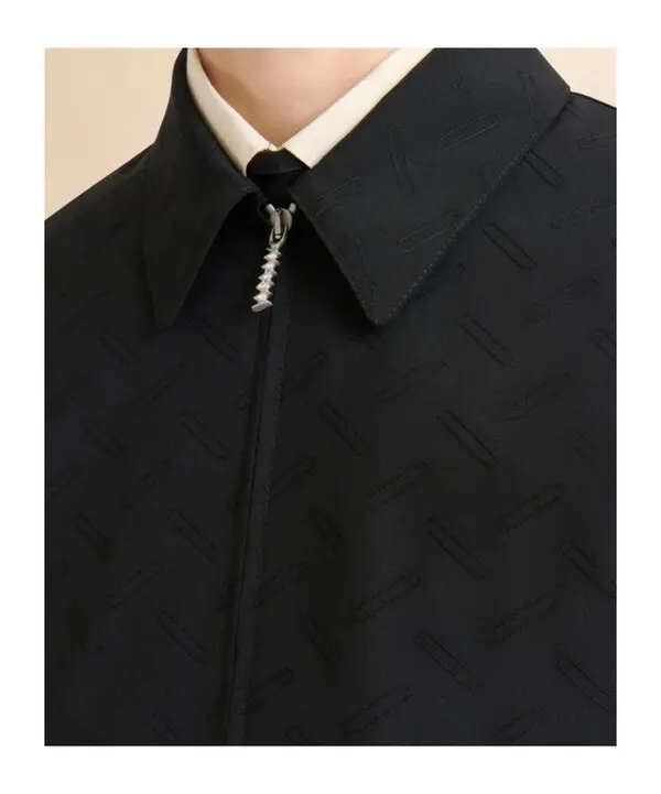Marni Virgin Wool Confetti Jacquard Bomber Jacket