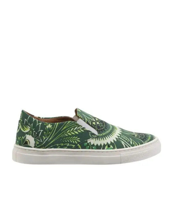 Etro Paisley-print Slip-on Sneakers - Green