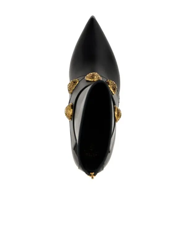 Balmain Embellished Pointed Toe Ankle Boots