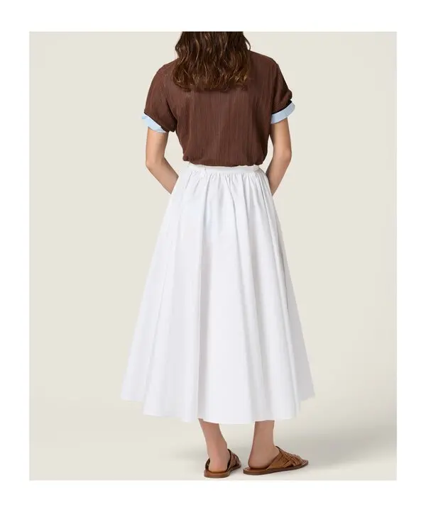 Miu Miu Poplin Maxi Skirt
