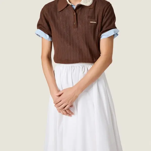 Miu Miu Poplin Maxi Skirt