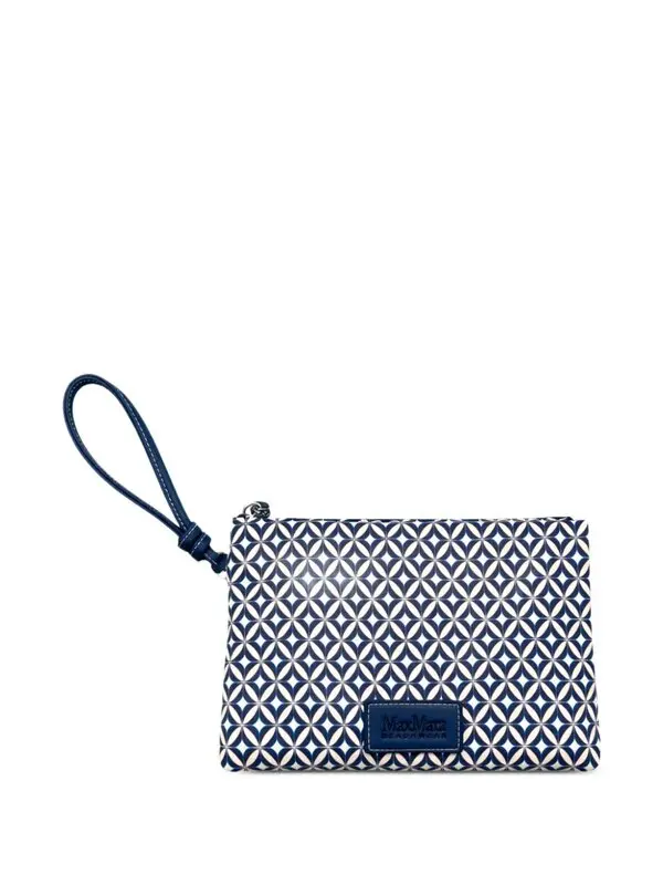 Max Mara Geometric Logo Wristlet Bag