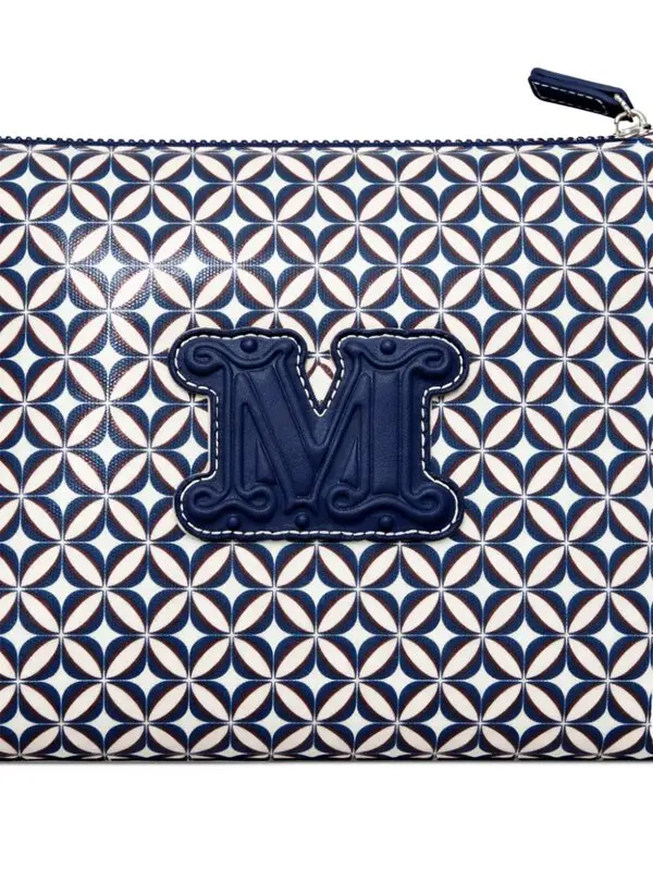 Max Mara Geometric Logo Wristlet Bag