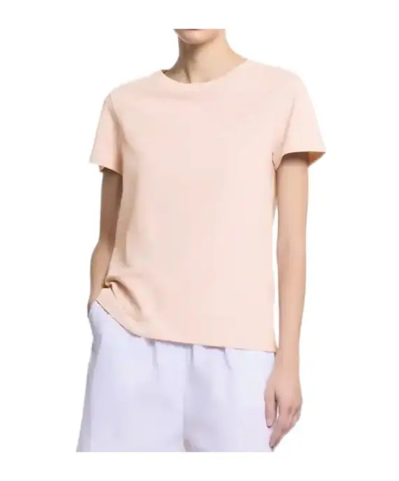 Hogan Logo Print Round Neck T-shirt - Pink