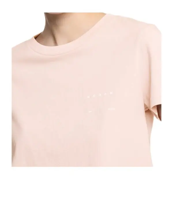 Hogan Logo Print Round Neck T-shirt - Pink