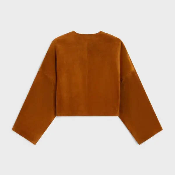 Celine Cardigan Jacket In Suede