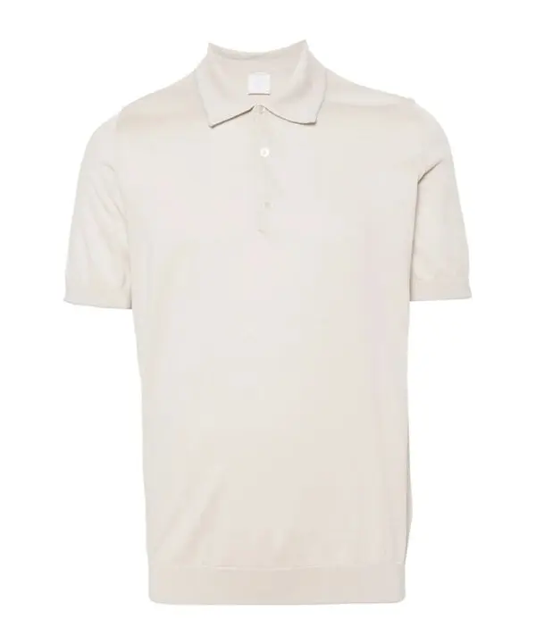 Eleventy Fine-ribbed Polo Shirt