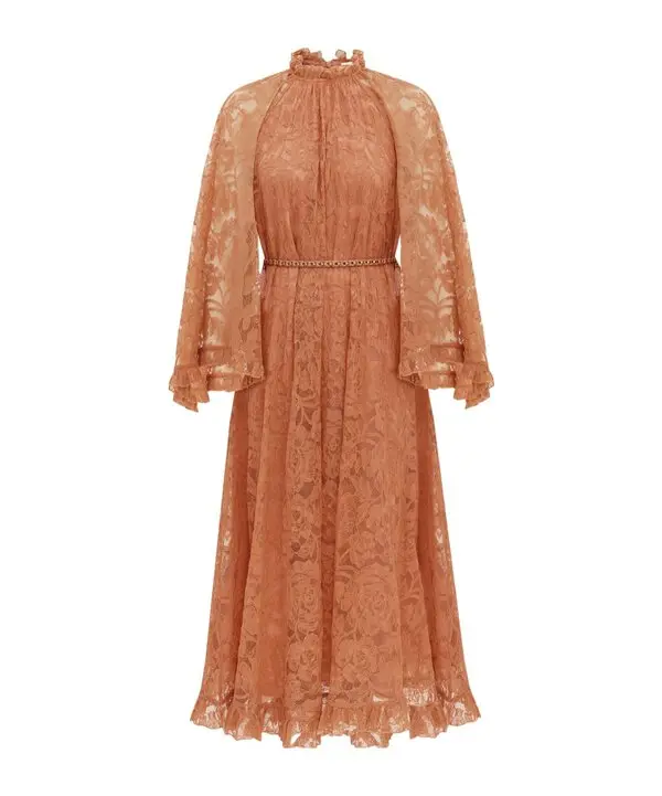 Zimmermann Lace Dress - Brown